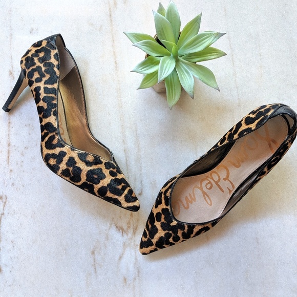 Sam Edelman | Shoes | Sam Edelman Leopard Print Heels | Poshmark